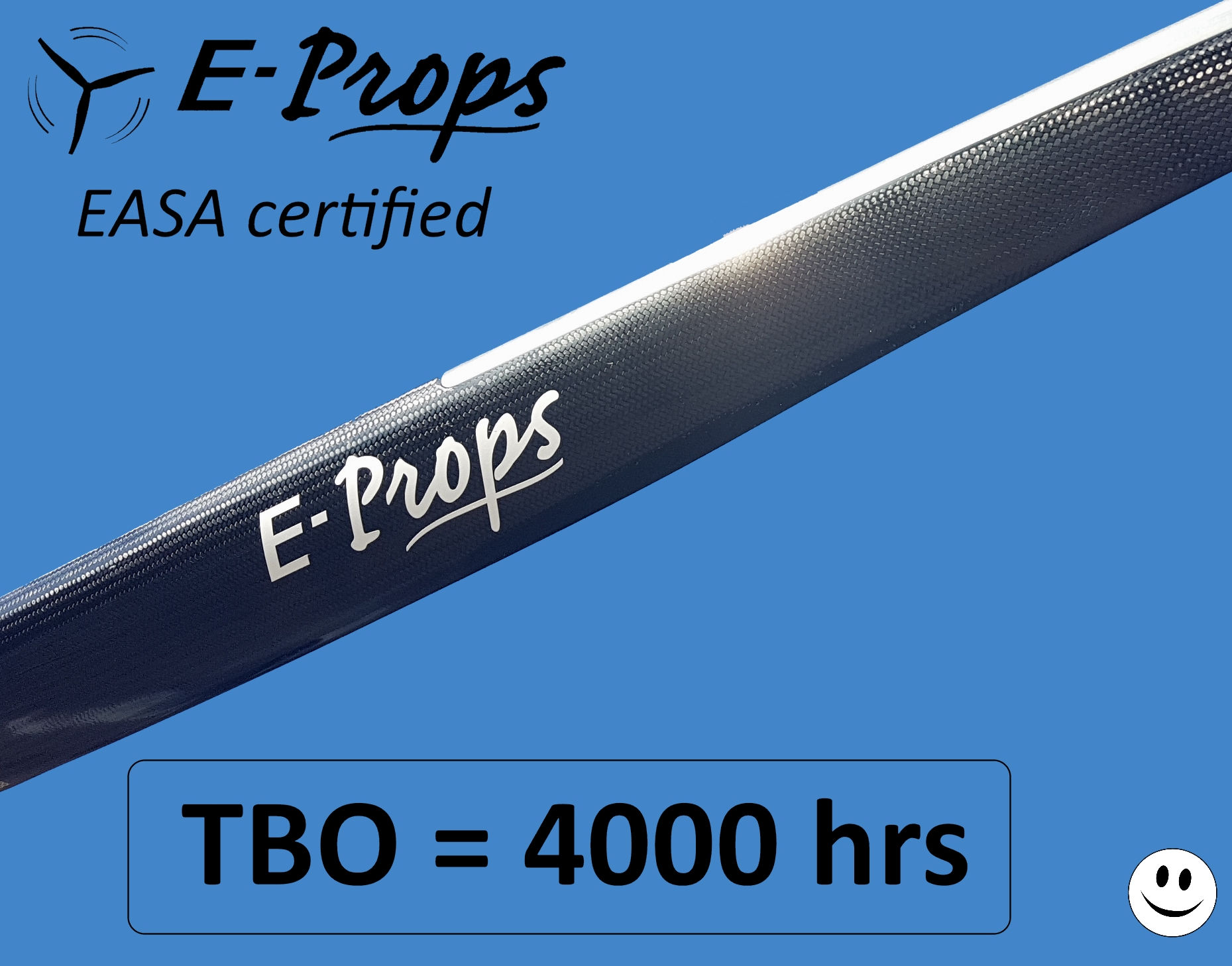 E-Props : TBO = 4000 hrs - E-PROPS Carbon-Titanium Propellers for Aviation